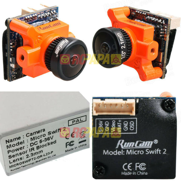 RunCam Micro Swift 2 FPV Camera (2.1mm/2.3mm Lens) – RC Papa
