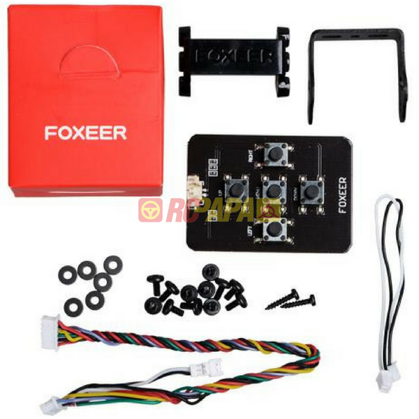 Foxeer Predator Mini 1000TVL 4:3 w/ OSD 1.8mm/2.5mm FPV Camera (Red/Bl ...
