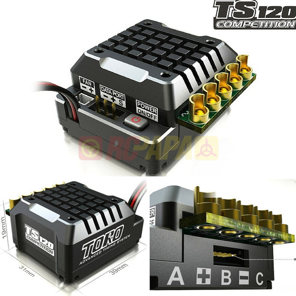 SkyRC Toro TS120 120A Aluminum Case Brushless ESC 1/10 RC Car – RC Papa