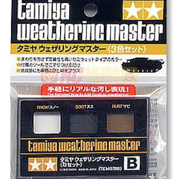 Tamiya 87080 Weathering Master B Set Snow Soot Rust – RC Papa